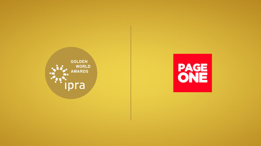 PAGEONE Is PH’s Sole Winner At The 2023 IPRA Golden World Awards ...